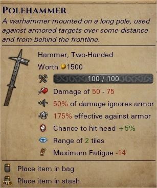 Polehammer | Wiki Battle Brothers | Fandom