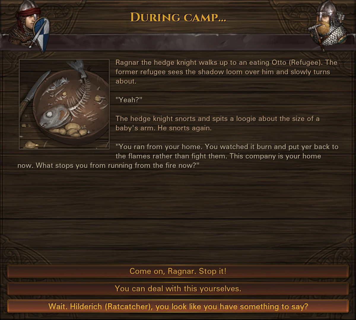 Hedge Knight vs Refugee | Battle Brothers Wiki | Fandom