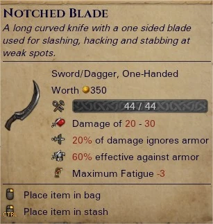 Notched Blade | Wiki Battle Brothers | Fandom