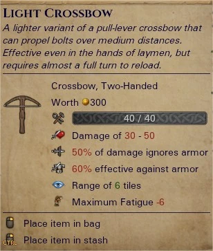 Light Crossbow | Wiki Battle Brothers | Fandom