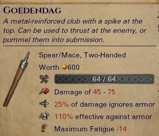 Goedendag | Battle Brothers Wiki | Fandom