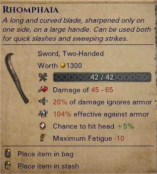 Rhomphaia | Wiki Battle Brothers | Fandom