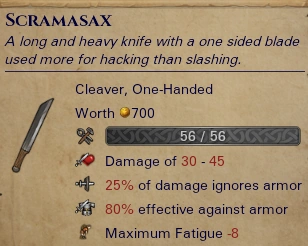 Scramasax | Battle Brothers Wiki | Fandom