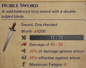 Noble Sword | Battle Brothers Wiki | Fandom