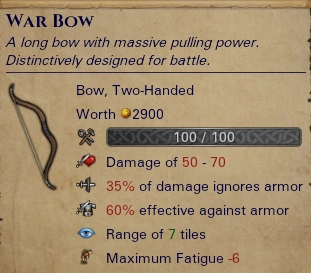 War Bow | Battle Brothers Wiki | Fandom