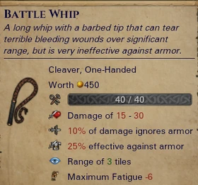 Battle Whip | Battle Brothers Wiki | Fandom