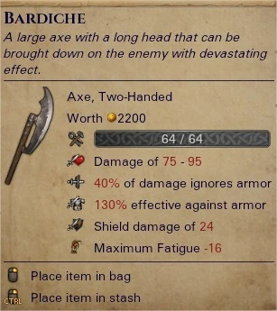 Bardiche | Wiki Battle Brothers | Fandom