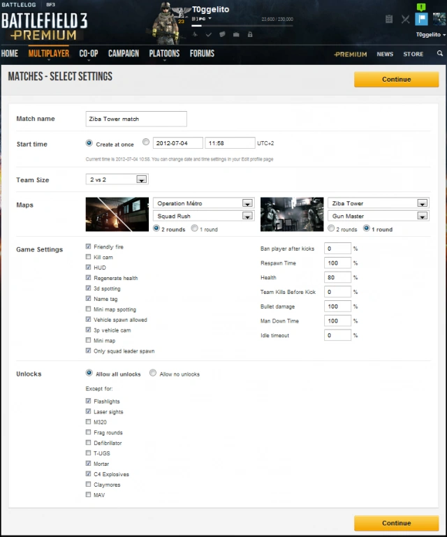 User blog:PresidentEden78/'Matches' feature now available in Battlelog ...