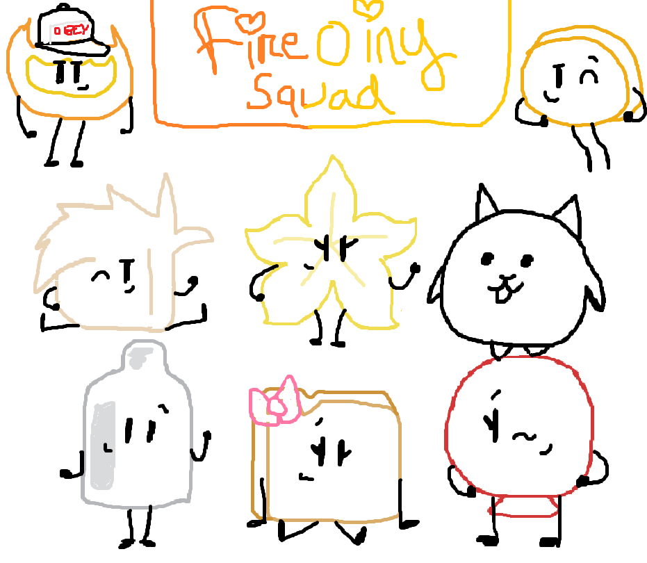 User blog:TheBalsaWoodChild/Fireoiny Squad | Battle for Dream Island ...