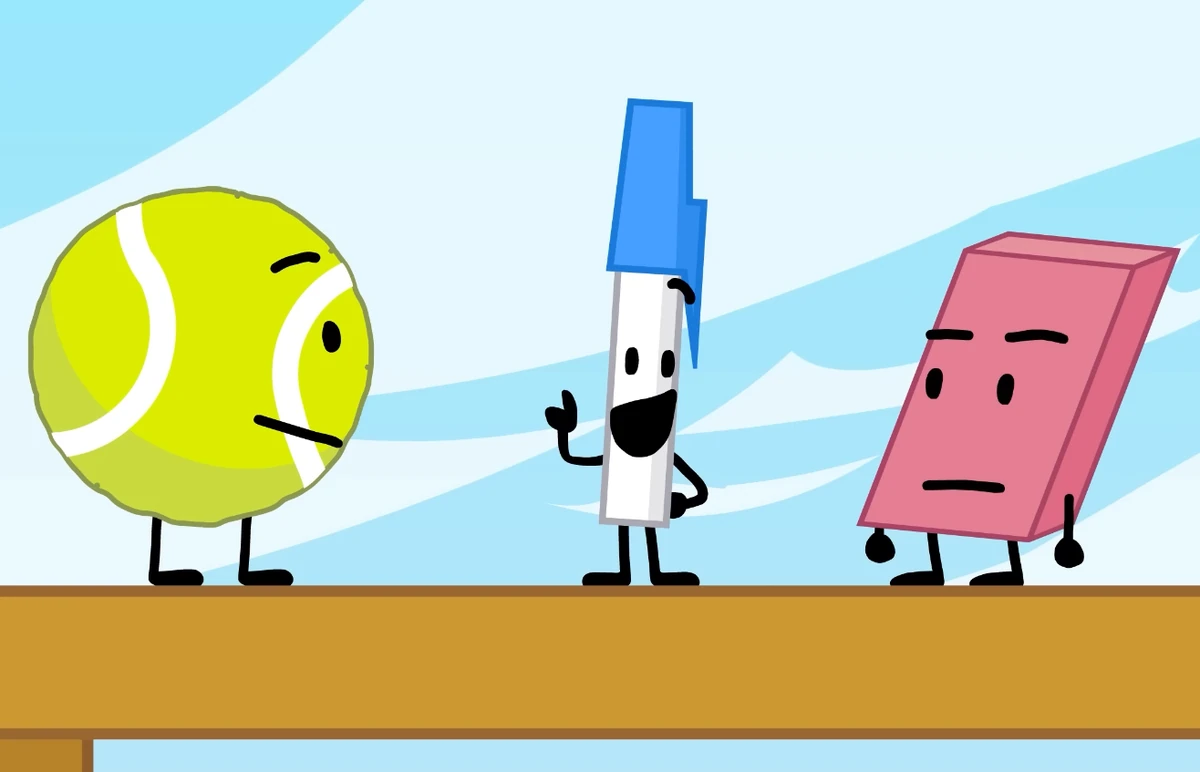 Eraser, Pen, and Tennis Ball | Battle for Dream Island Wiki | Fandom