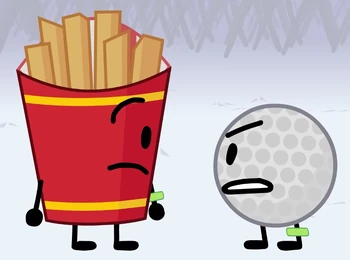 Fries and Golf Ball | Battle for Dream Island Wiki | Fandom