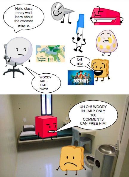 User blog:The Lurantis/Woody Goes To Jail! | Battle for Dream Island ...