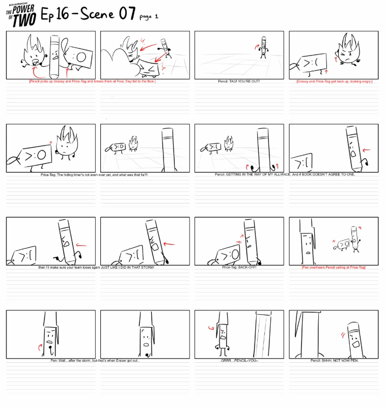 The Power of Four/Storyboard | Battle for Dream Island Wiki | Fandom