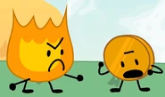 Coiny and Firey | Battle for Dream Island Wiki | Fandom