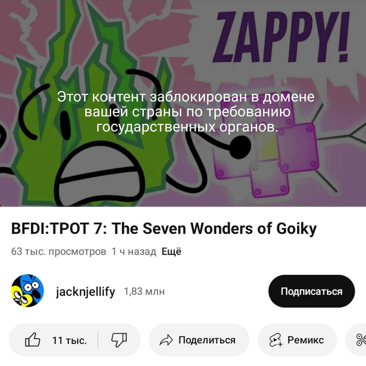 User blog:Cartridgey OAMDM/BFDI Series Banned in Russia and Belarus in ...