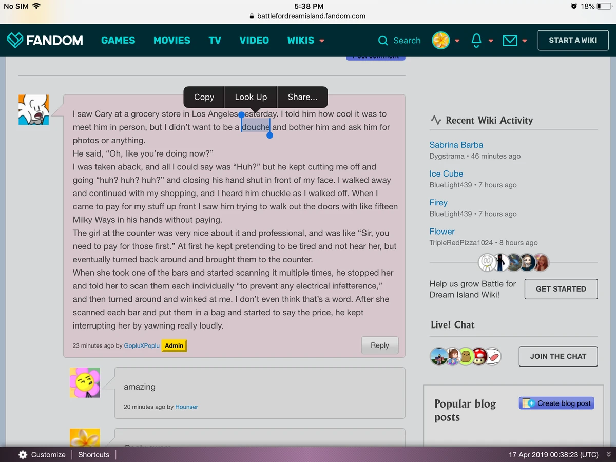 User blog:68 In Here/(gasp) | Battle for Dream Island Wiki | Fandom