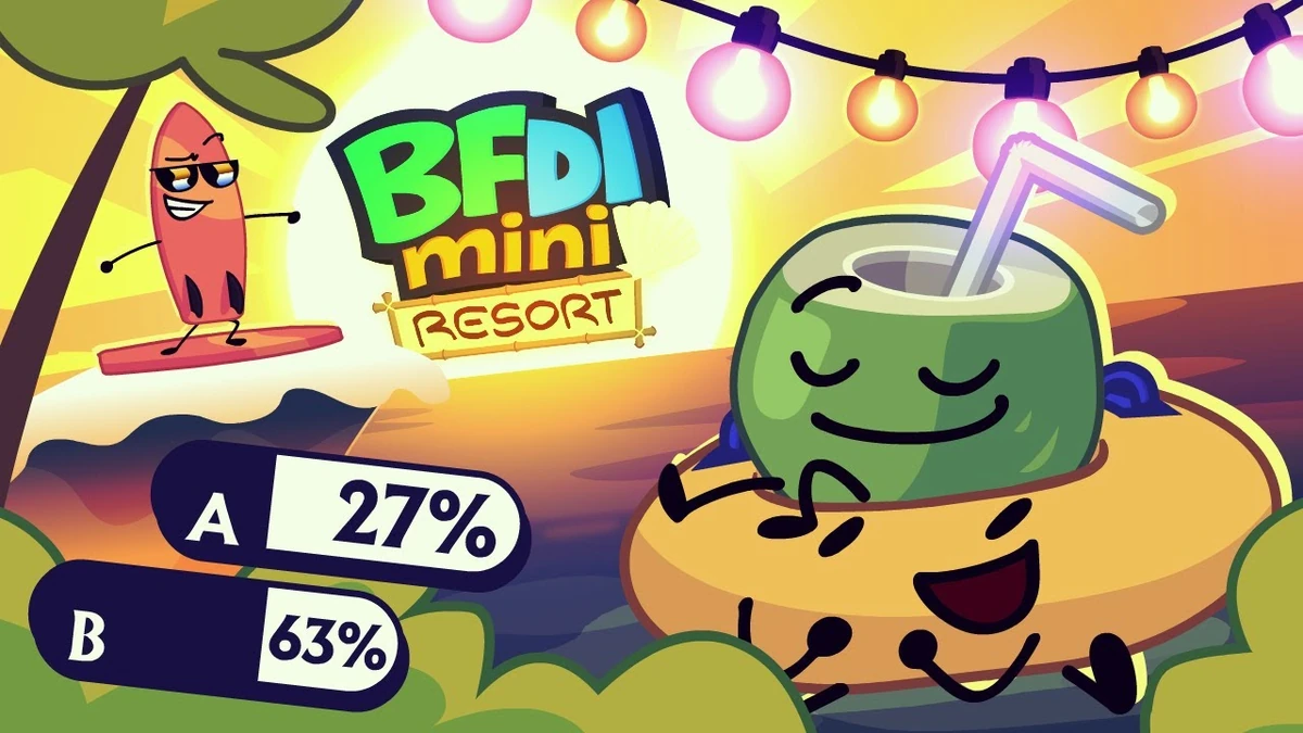 The Summer Vacation of a Lifetime — BFDI MINI RESORT | Battle for Dream ...