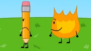 Firey and Pencil | Battle for Dream Island Wiki | Fandom
