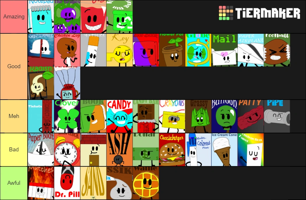 User blog:Gamebuilder2000/Battle On Object Planet Character Tierlist ...