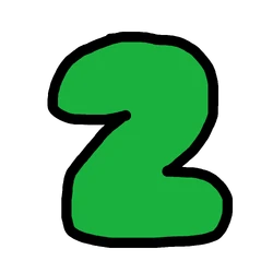 Number 2 Green Clip Art