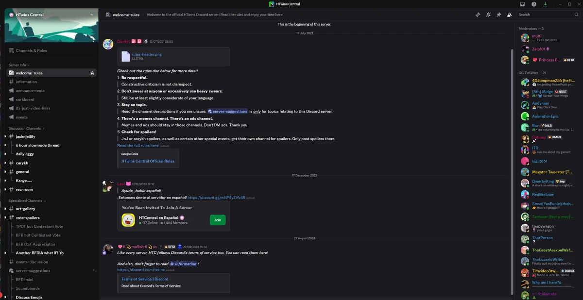 HTwins Central (Discord server) | Object Shows Community | Fandom