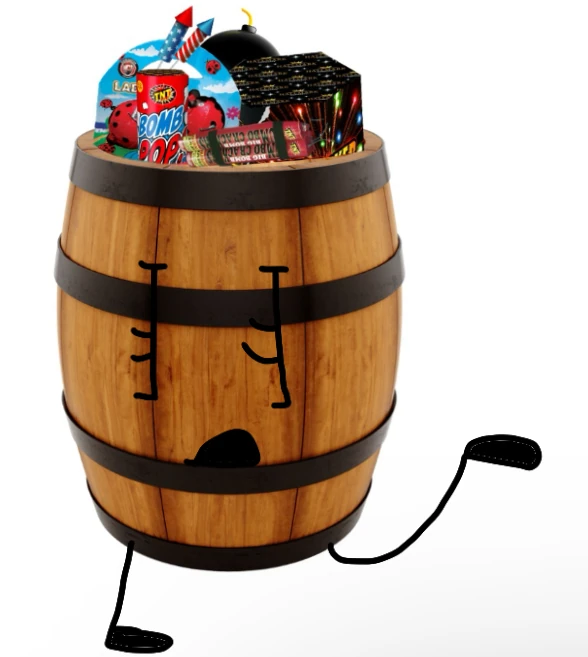 Barrel of fireworks (object dodo bird) | Object Shows Community | Fandom