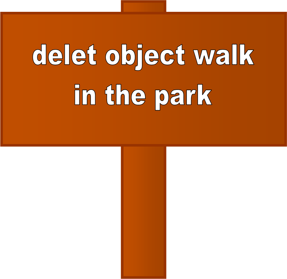 Object Walk in The Park Hater Sign | Object Shows Community | Fandom