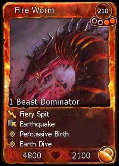 Card:Fire Worm | BattleForge Wiki | Fandom