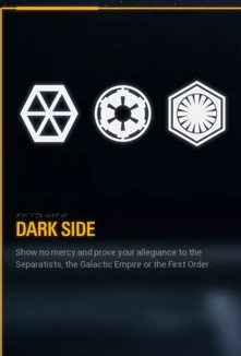 Star Wars Dark Side Sign