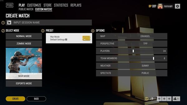 Game Modes/Custom/Guides/War Mode - Official PLAYERUNKNOWN'S ...