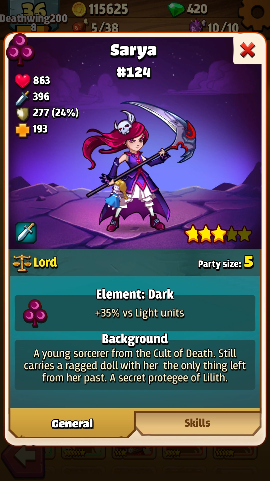 Sarya (Hero) | BattlejackRemastered Wiki | Fandom