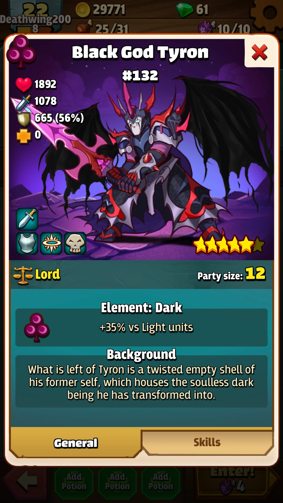 Black God Tyron | BattlejackRemastered Wiki | Fandom