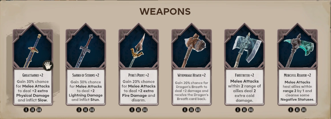 Weapons | Battlemarked Wiki | Fandom