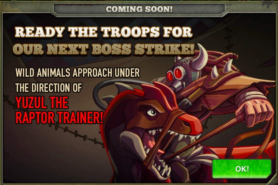 Boss Strike 5: Yuzul the Raptor Trainer | Battle Nations Wiki | Fandom