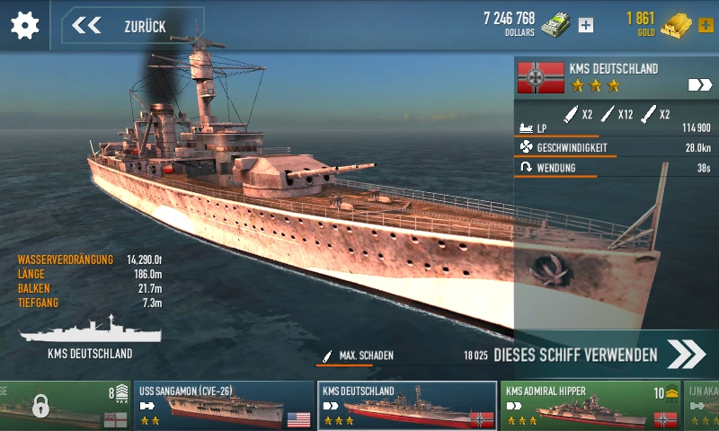 KMS Deutschland | Battle of Warships Wiki | Fandom