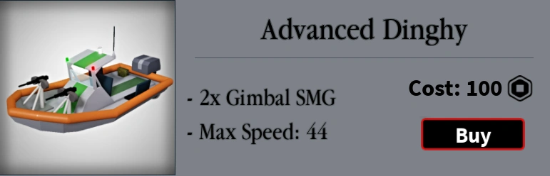 Advanced Dinghy | Battleship Battle ⚓ Wiki | Fandom