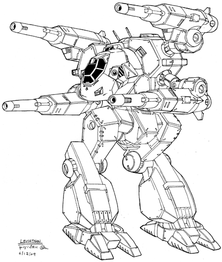 Leviathan (Custom 'Mech) | BattleTech Fanon Wiki | Fandom