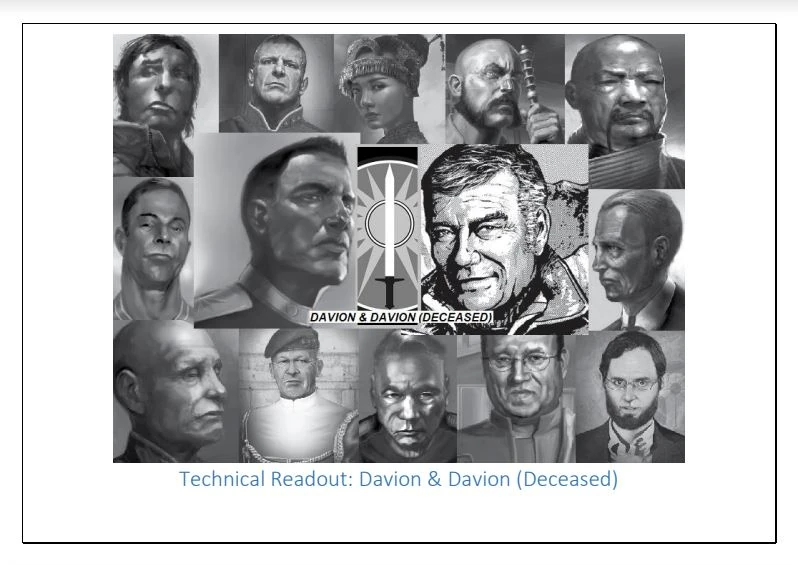 Technical Readout: Davion & Davion (Deceased) | BattleTech Fanon Wiki ...