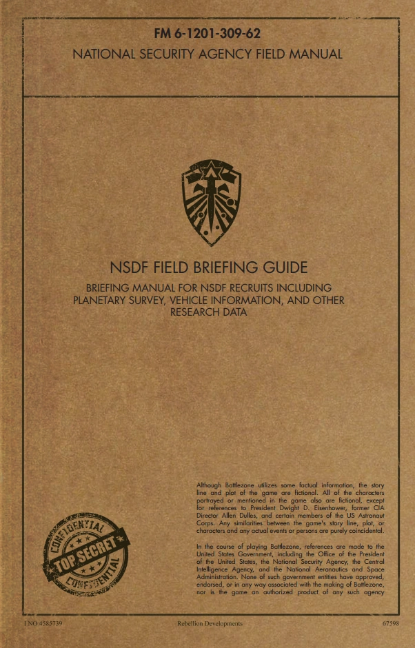 NSDF Field Briefing Guide | Battlezone Wiki | Fandom