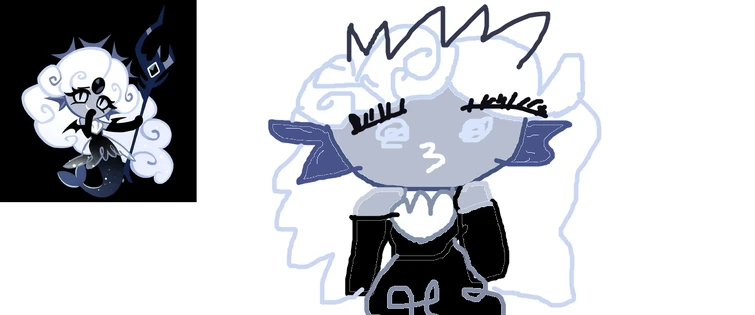 SUper beautiful drawing of black pearl cookie omg so slay | Fandom