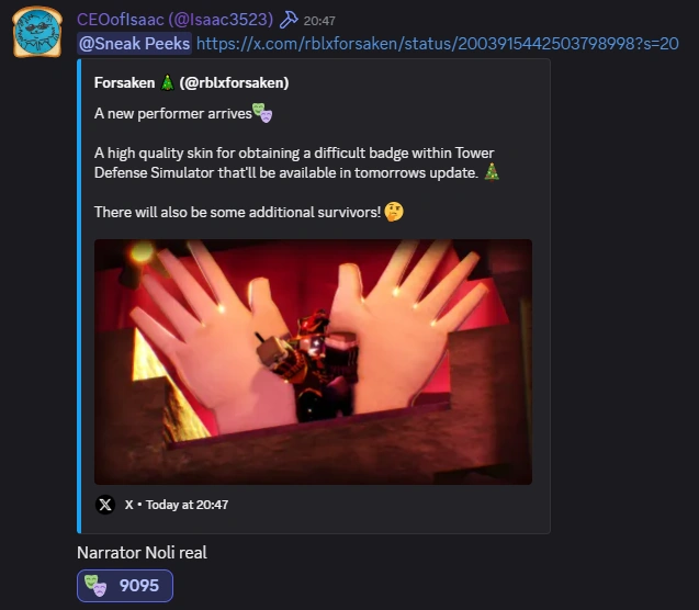 TDS x Forsaken | Fandom