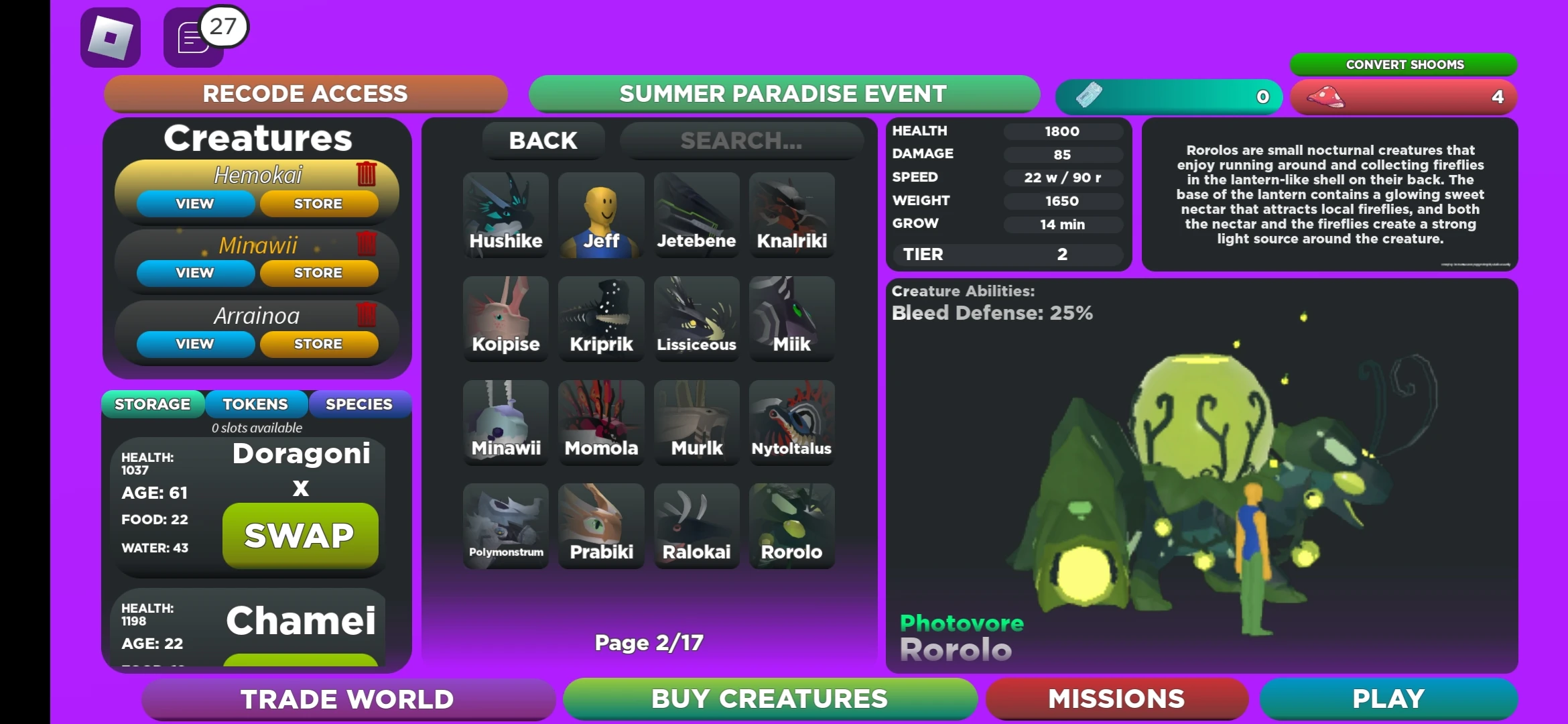 Rorolo I bought for 275 shells | Fandom