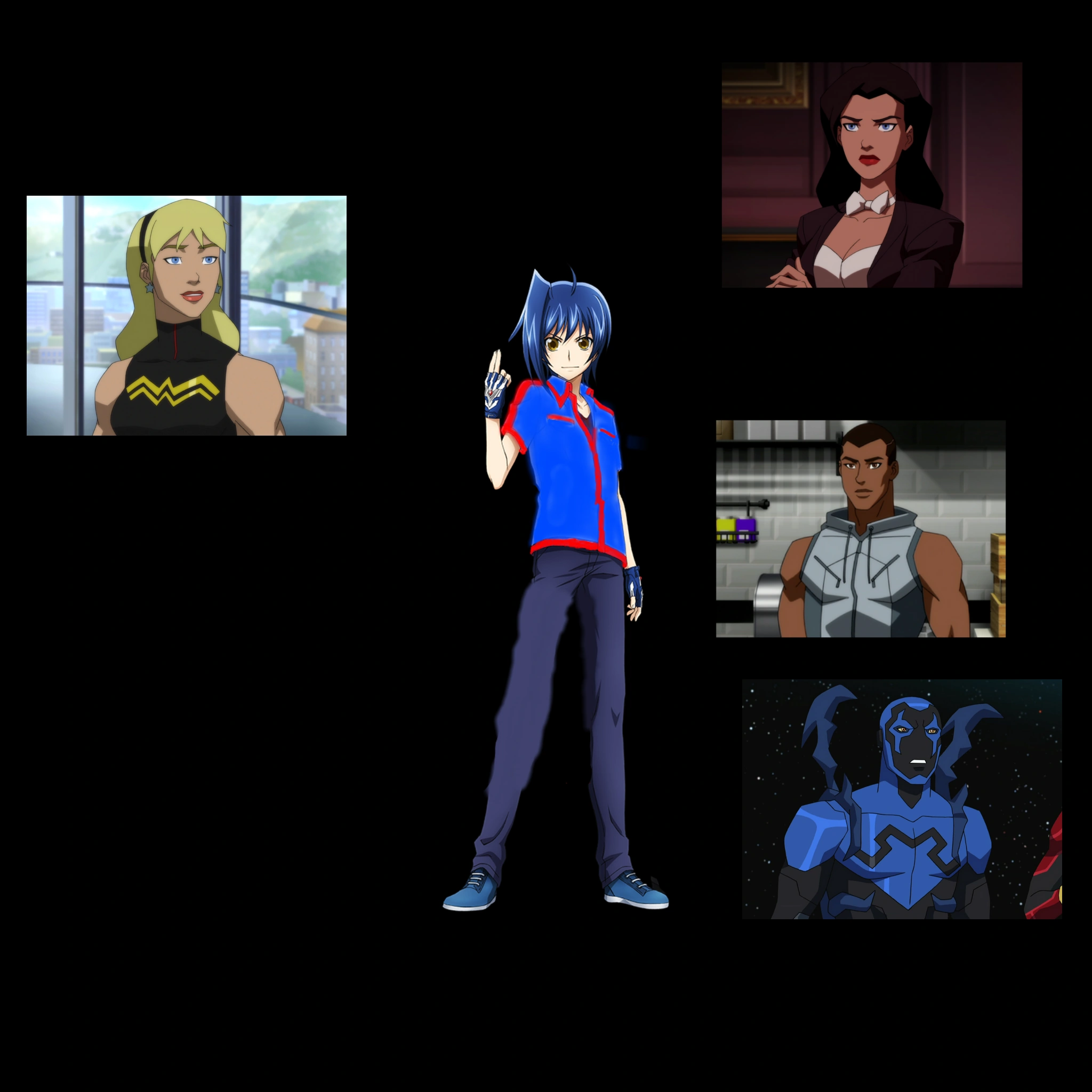 Tyler Zatanna Cyborg Wonder Girl and Blue Beetle | Fandom