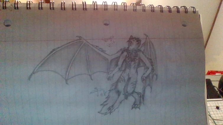 My Winged Wolf Fursona (One's apacalypse version, the other isn't. Name ...