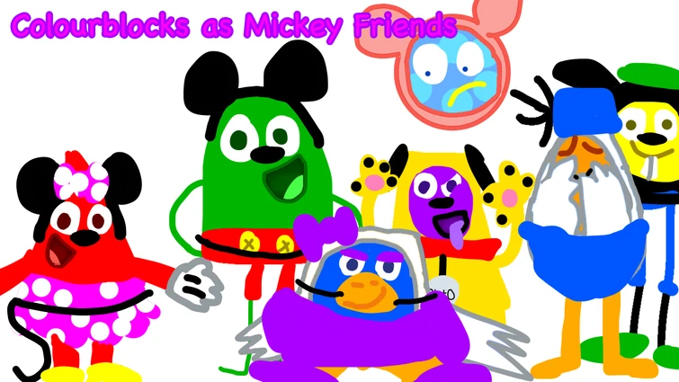 Colourblocks as Mickey Friends | Fandom