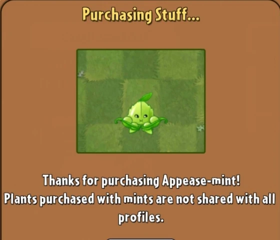 Here we go we unlock appease mint. | Fandom