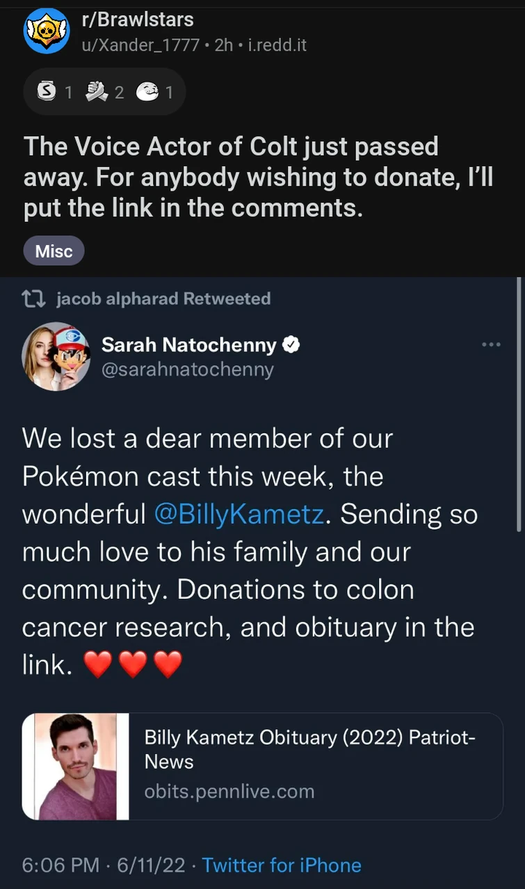 Colt's voice actor, Billy Kametz, has passed away | Fandom