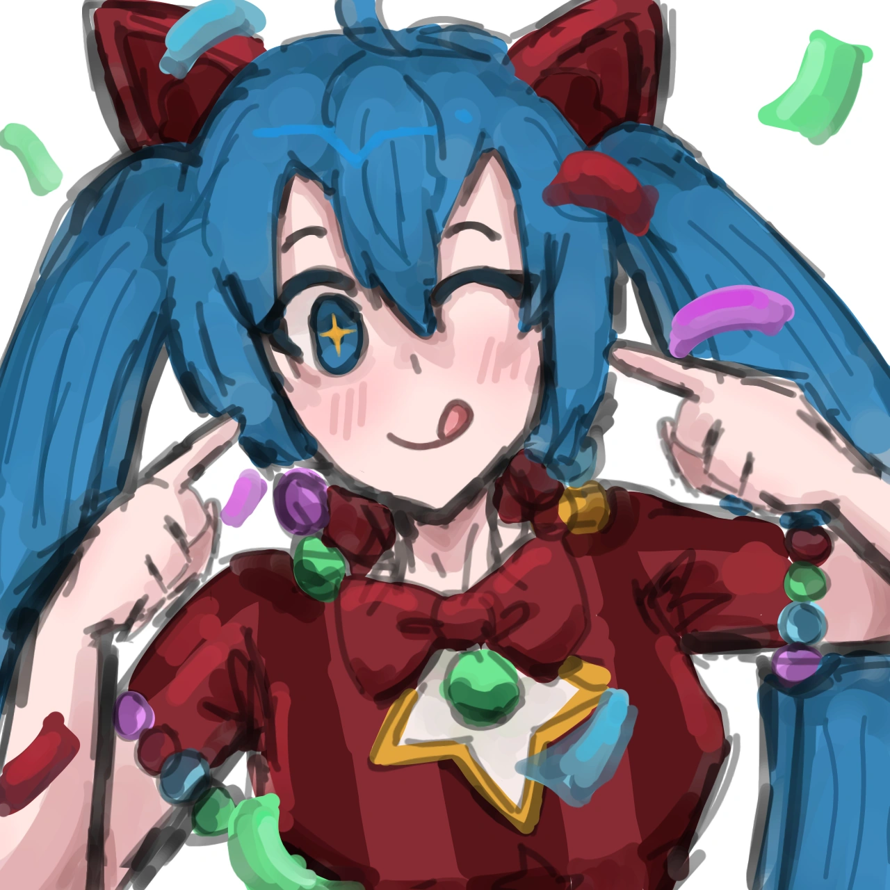 I drew miku for my bday | Fandom