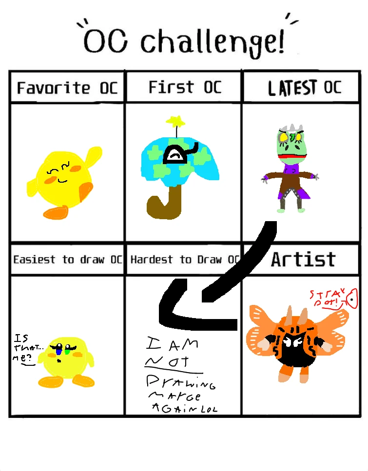 OC challenge cause I like waiting 'till trends are long over before I ...
