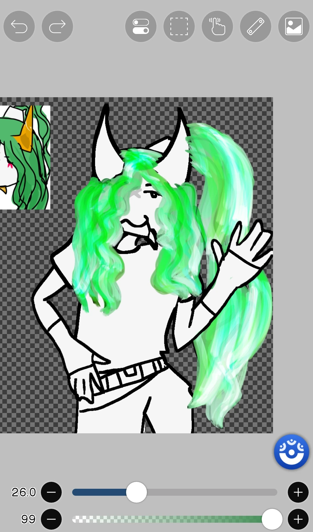 Why did i start rendering the hair when i havent even colored in the clothes yet | Fandom